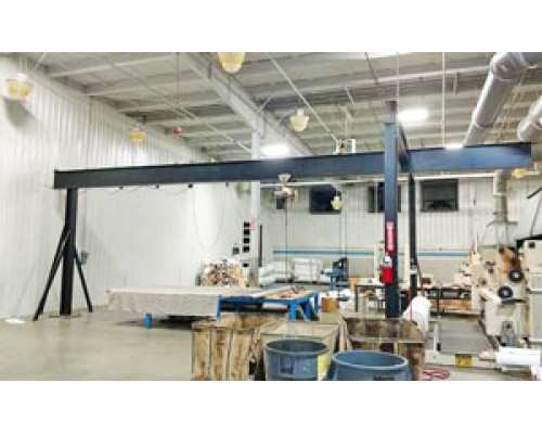 Coffing Hoist on Overhead Traveling Rail System