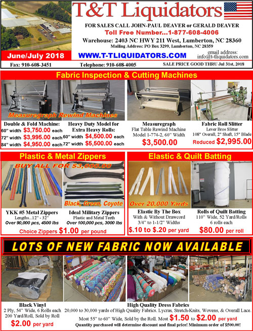 Current Liquidations and Inventory Sales Flyer